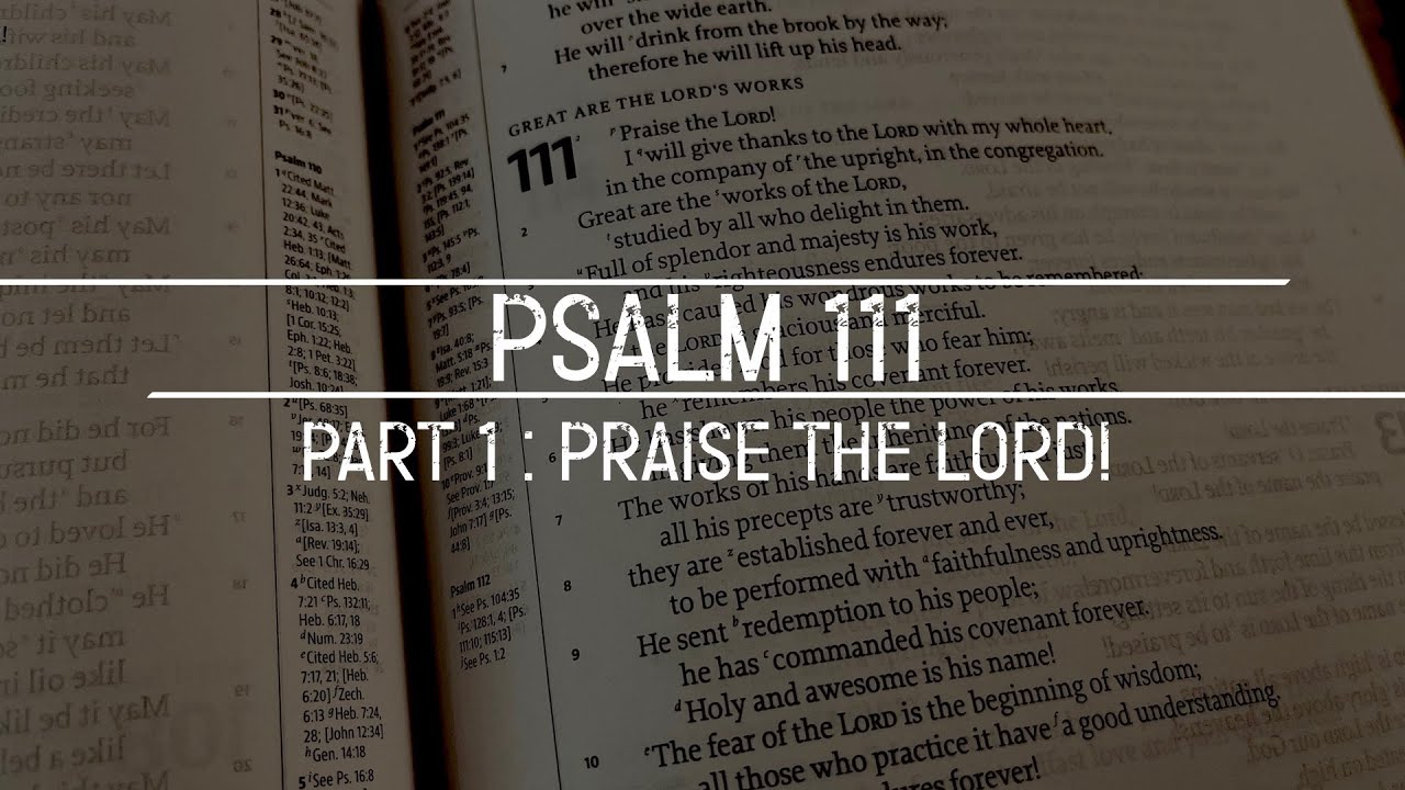 Praise the Lord! | Psalm 111 | Part 1 - YouTube