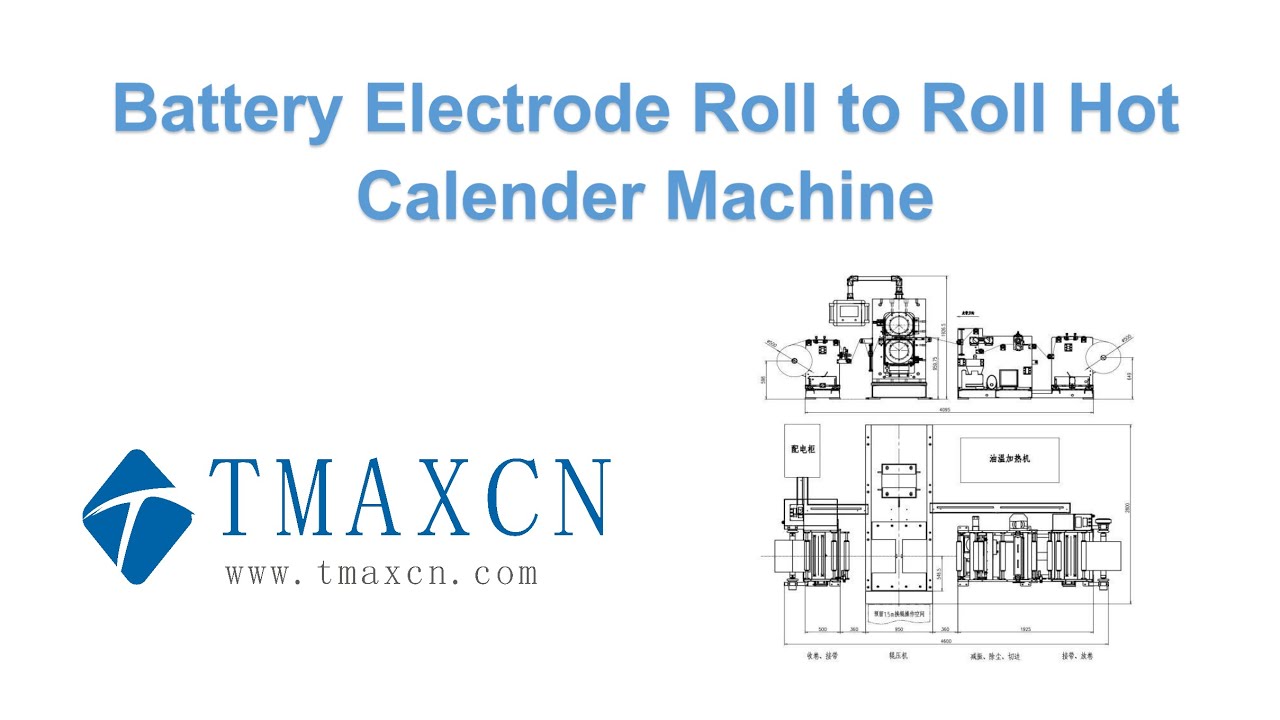 Battery Electrode Roll to Roll Hot Calender Machine - YouTube