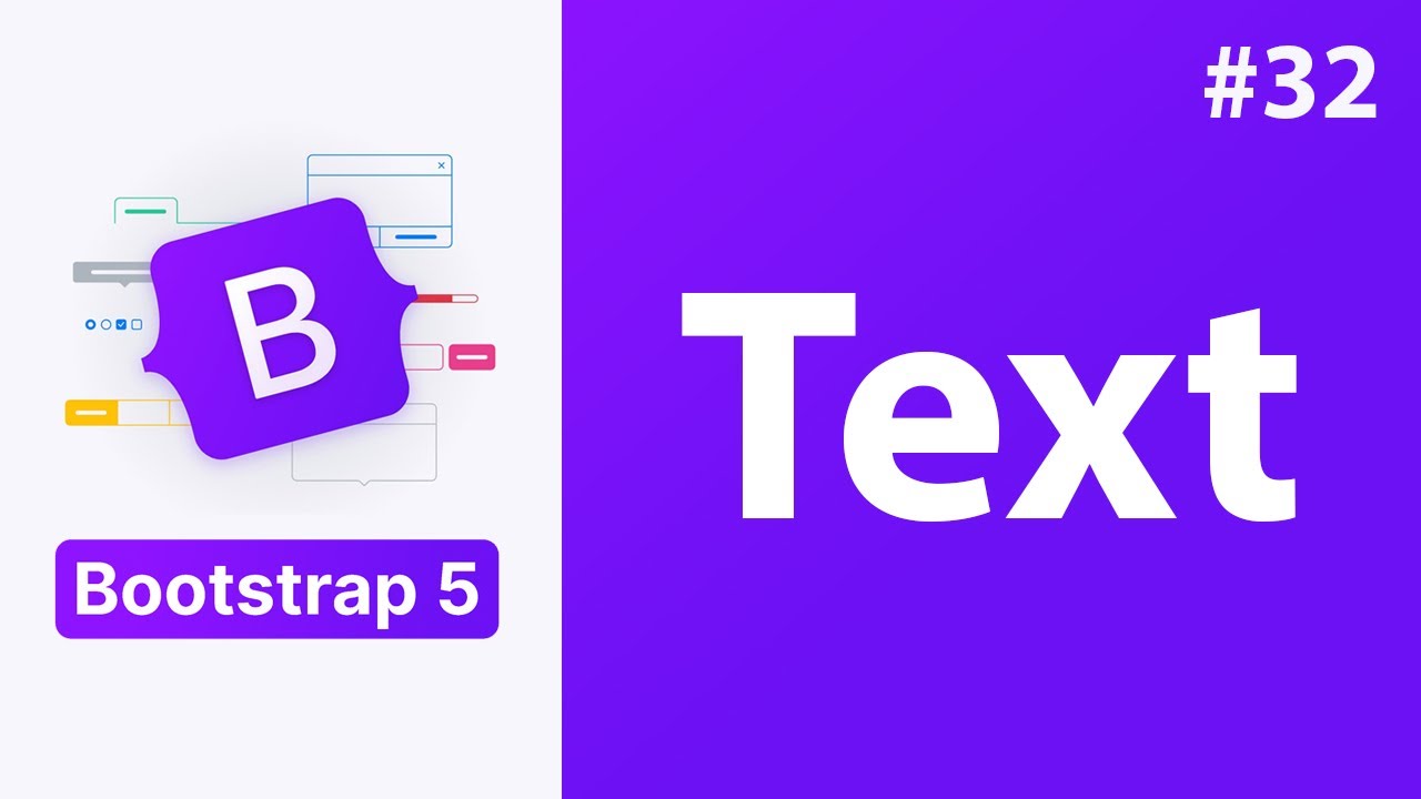 32 Bootstrap 5 Text YouTube 32-bootstrap-5-text-youtube