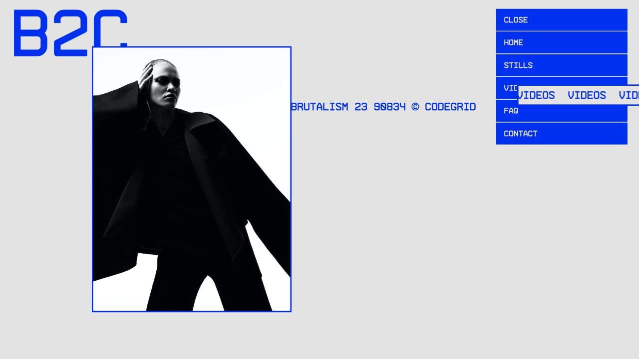 Brutalist Animated Website Navigation Menu | HTML, CSS & JavaScript (GSAP) - YouTube