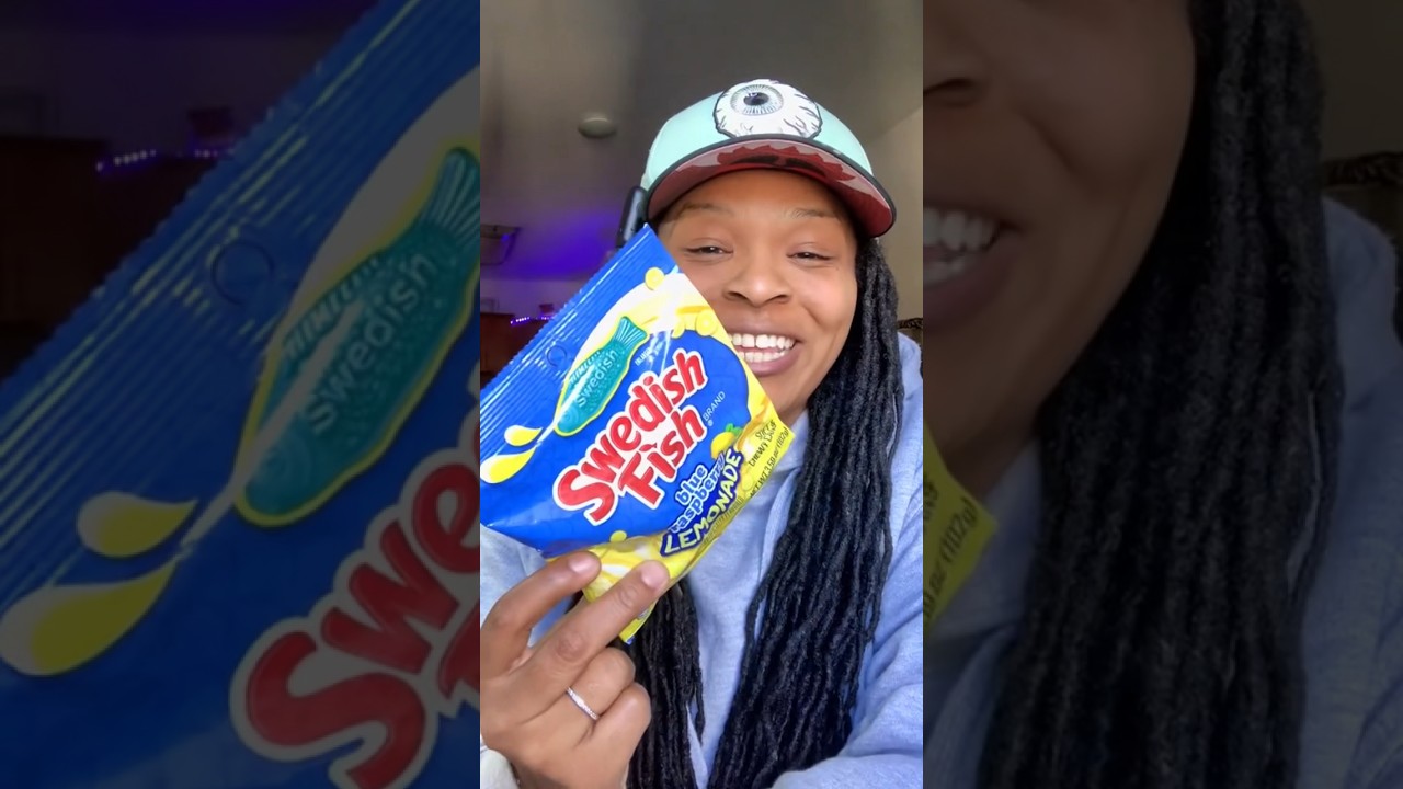 Reviewing NEW! Blue Raspberry Lemonade Swedish Fish #eating #foodie # ...