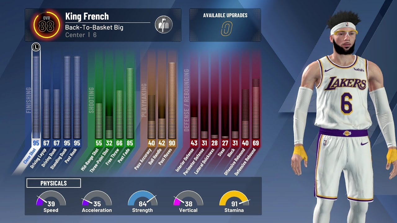 BEST POST SCORER NBA 2K20 BUILD CREATION 🔥 ULTIMATE DEMIGOD w/ BEST ...