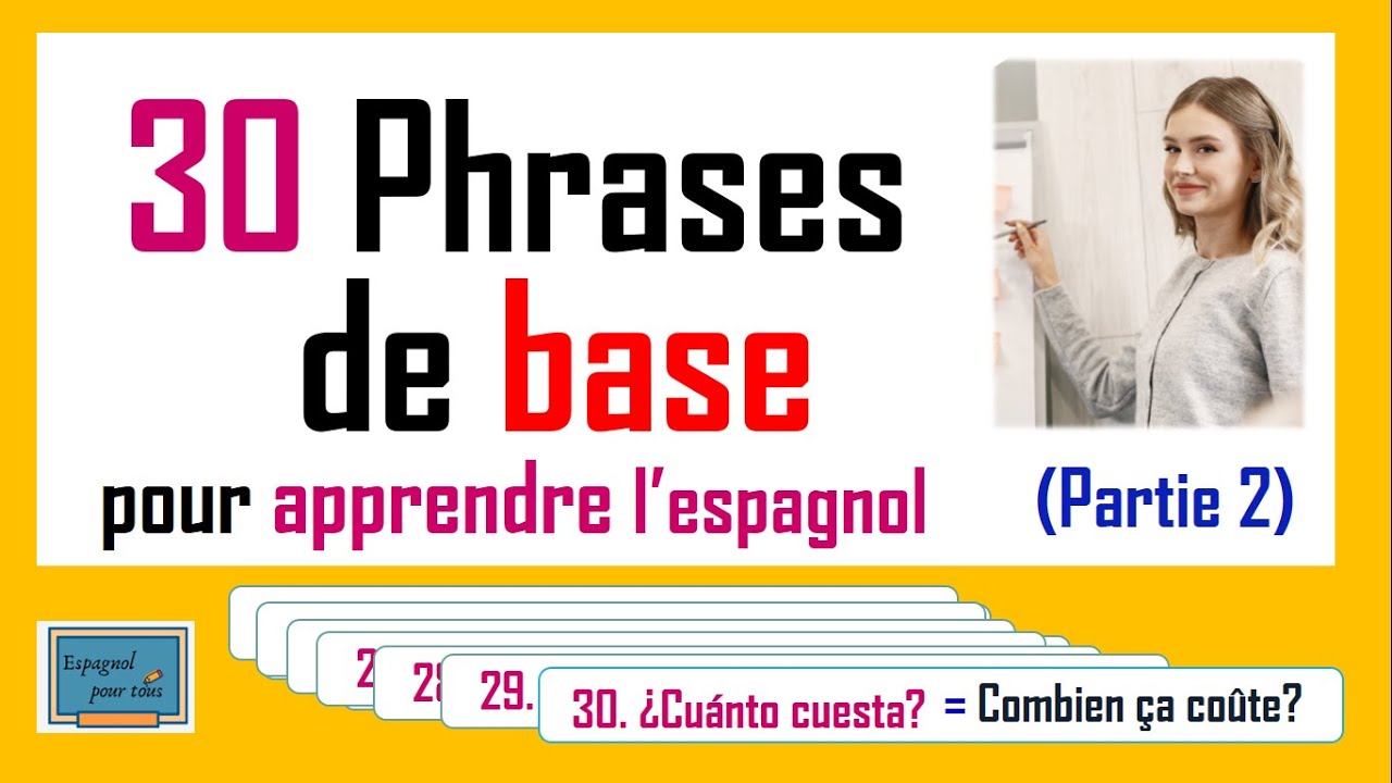 Apprendre l'espagnol avec ces PHRASES DE BASE (Partie 2) ⏰ 7 min - YouTube