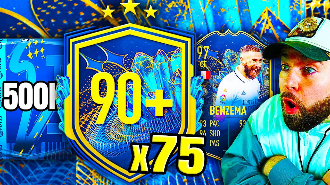 75x 500k TOTS PACKS & 90+ ICON PACKS! - YouTube