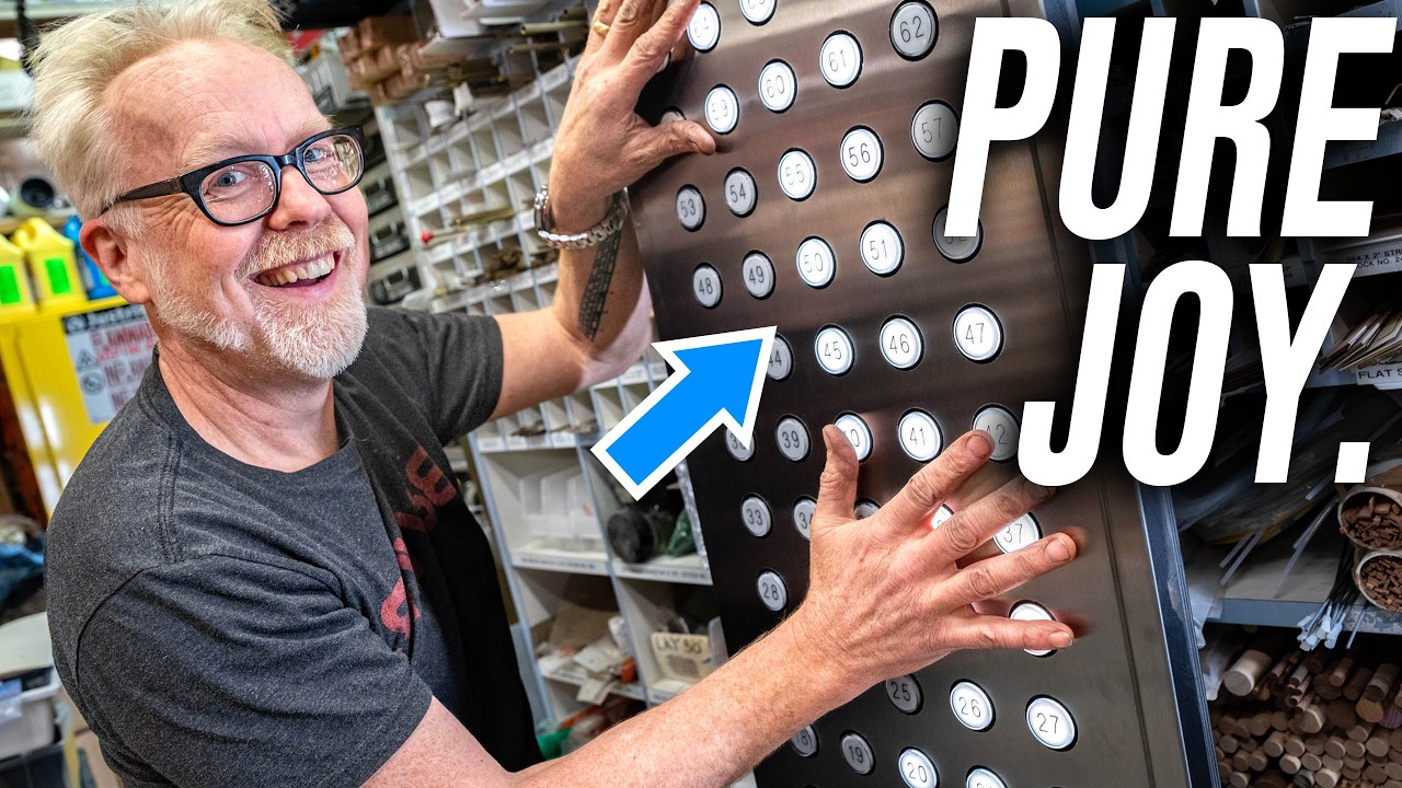 Adam Savage Builds The Elevator Panel From Elf! - YouTube