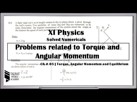 XI Solved Numericals|Ch#5|Torque and Angular Momentum| Talha's Physics ...