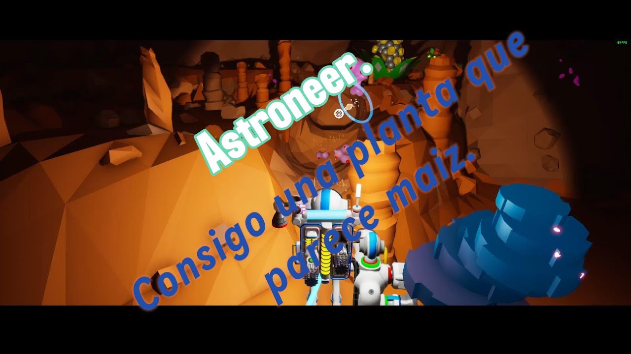 Astroneer. I get a plant that looks like corn,(Consigo una planta que ...