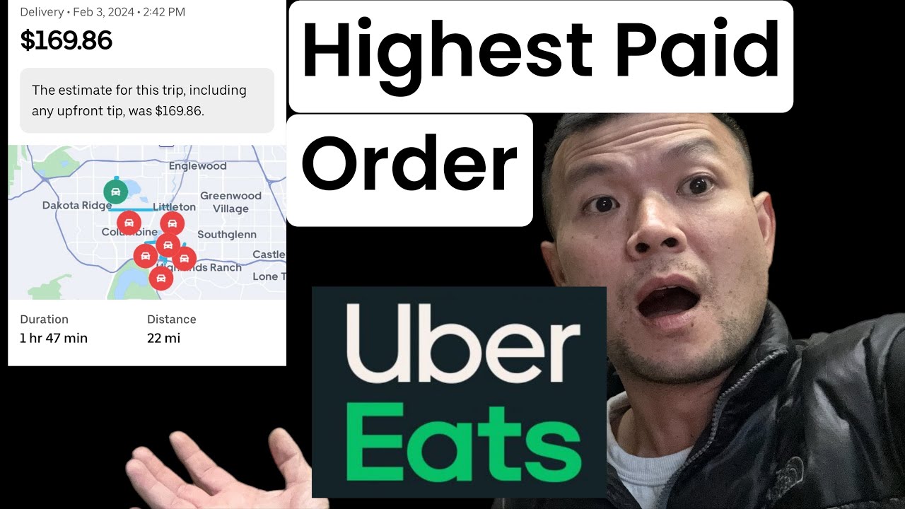My Highest Paid Order Ever With Uber Eats - YouTube