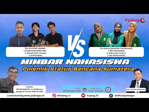 🔴 LIVE : Polemik Status Becana Sumatera