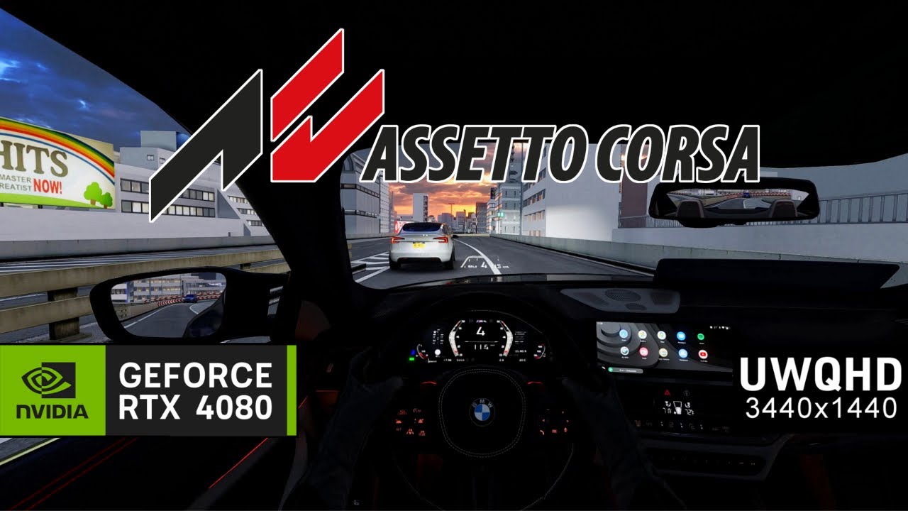 "Sunset City Cruise 🌇" - Ultrawide | SRP | ReShade 🎮 Assetto Corsa ...