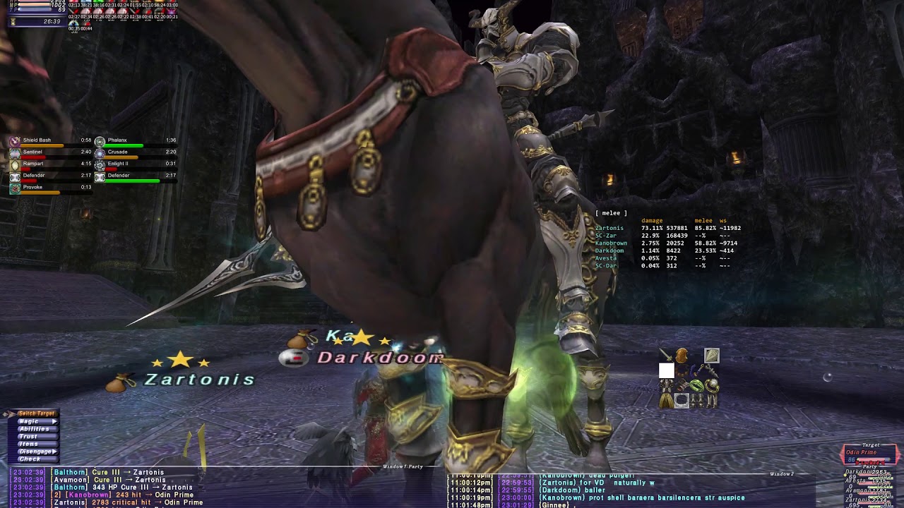 FFXI Odin HTBF - Very Difficult - YouTube
