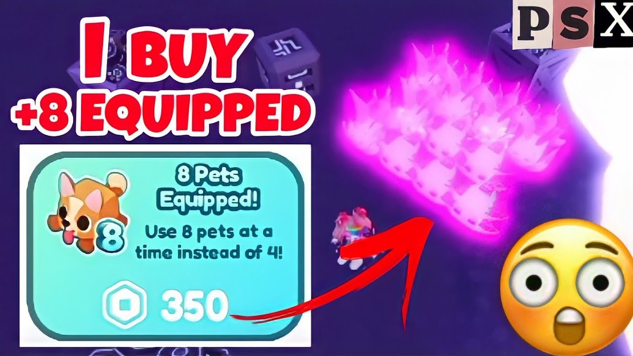 COOL! I BUY +8 EQUIPPED PETS GAMEPASSES - PET SIMULATOR X! - YouTube