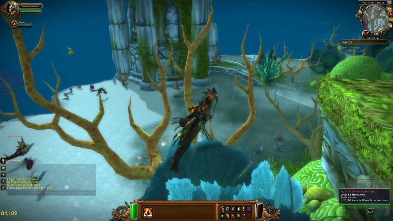 Swift Action Quest ID 25963 Playthrough Vashj'ir - YouTube