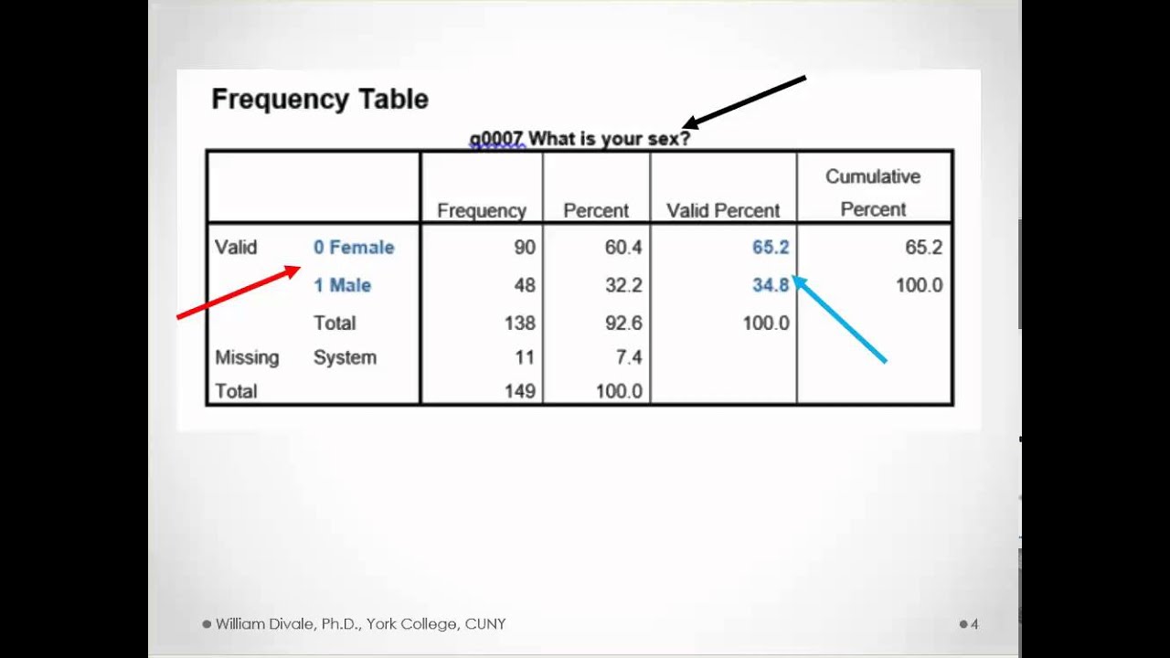 Descriptive & Frequency Statistics - YouTube