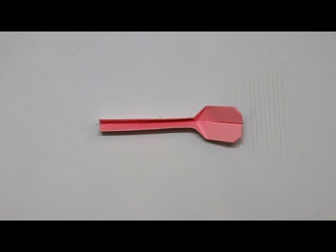 How to make a spoon with paper - origami spoon easy - YouTube