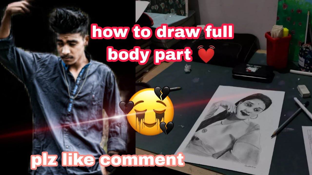 How to draw full body (Complete😌💓 ) - YouTube