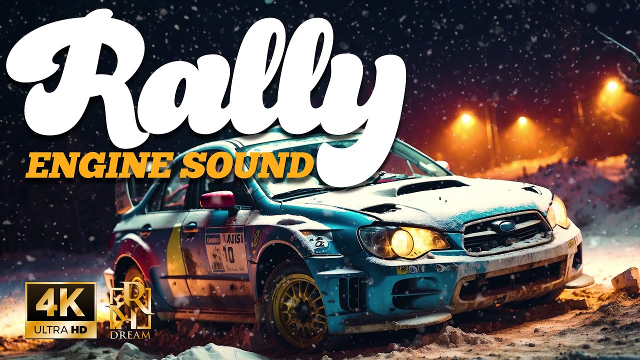 Feel the Thrill of Rally Car Engine Sound on a Cozy Winter Night 4K ...