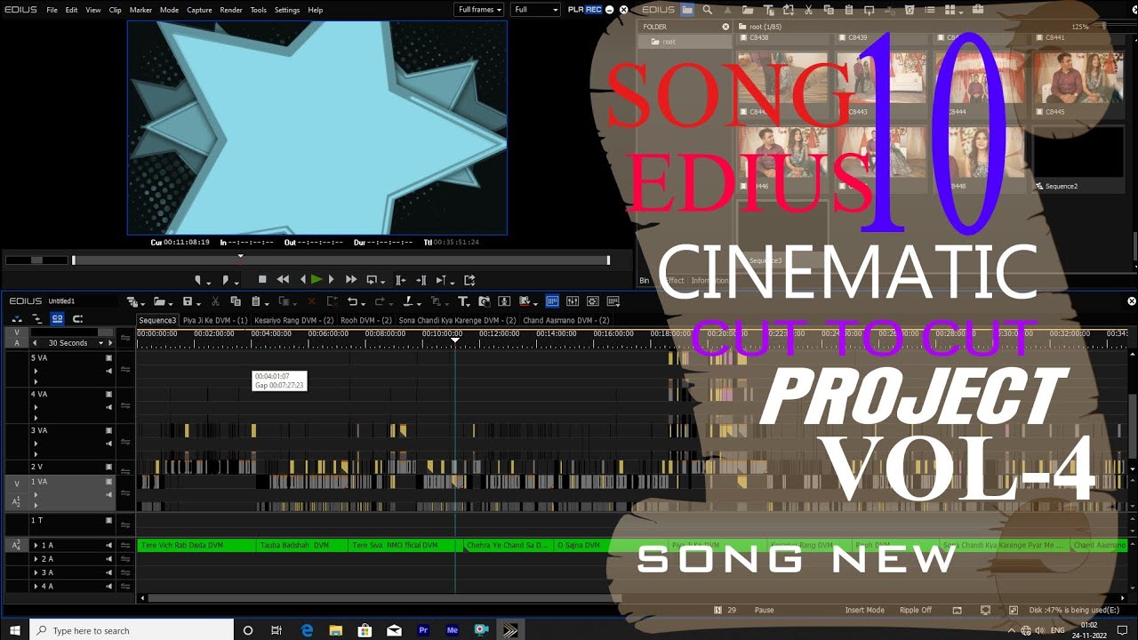 TOP 10 Cut to Cut Cinematic Wedding Project Edius 7,8,9,X Automatic Editing - YouTube