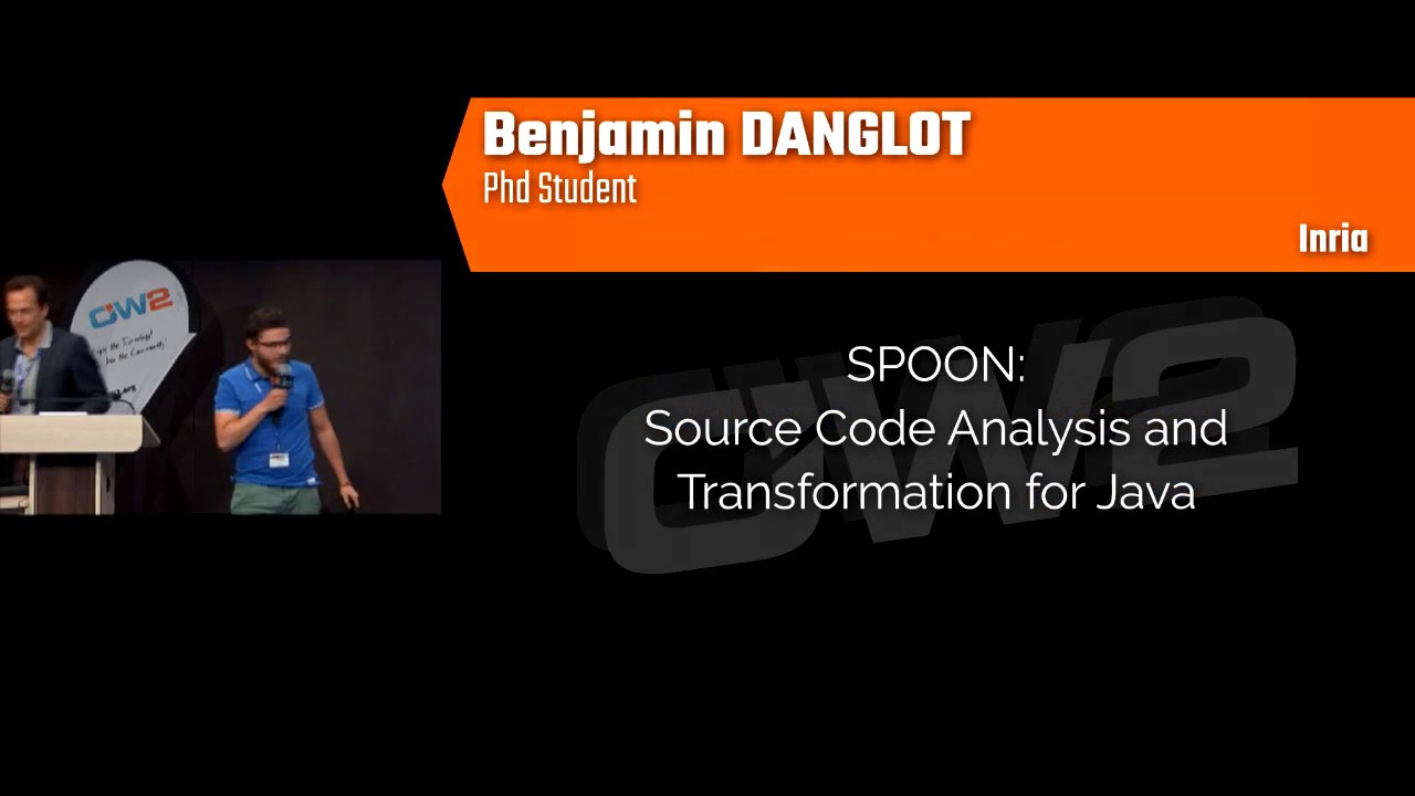 OW2con'17 SPOON Source Code Analysis and Transformation for Java Benjamin Danglot - YouTube