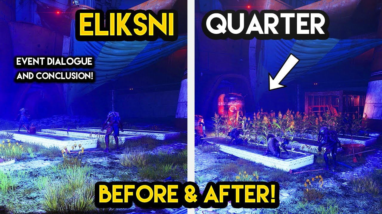 Destiny 2 - ELIKSNI QUARTER BEFORE AND AFTER! Community Event Ending ...