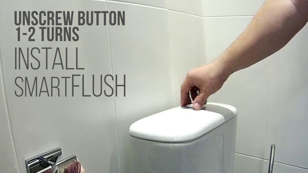 FLUSHMATIC instant installation on the flush button - YouTube