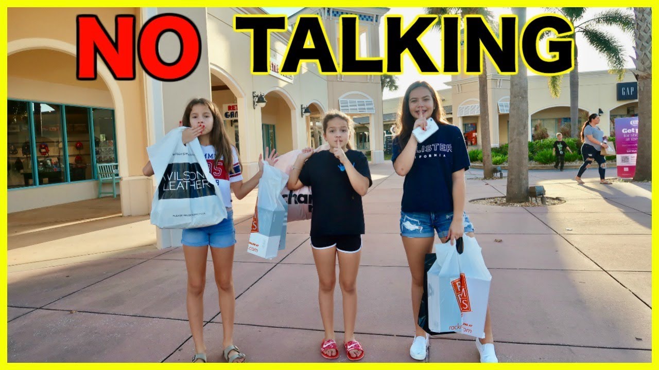NO TALKING SHOPPING CHALLENGE " NO SPEAKING " HAUL | SISTER FOREVER ...