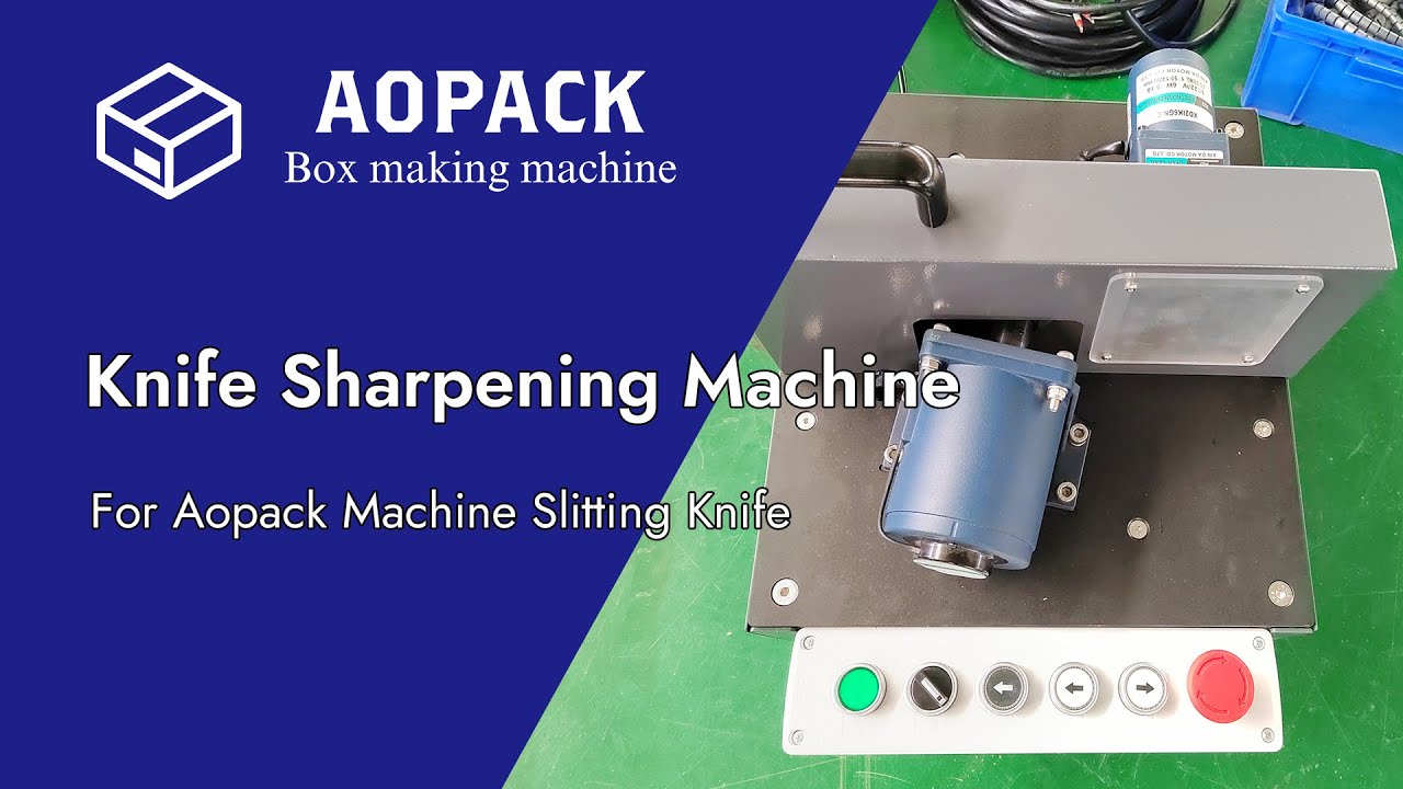 Knife Sharpening Machine For Aopack Machine Slitting Knife - YouTube