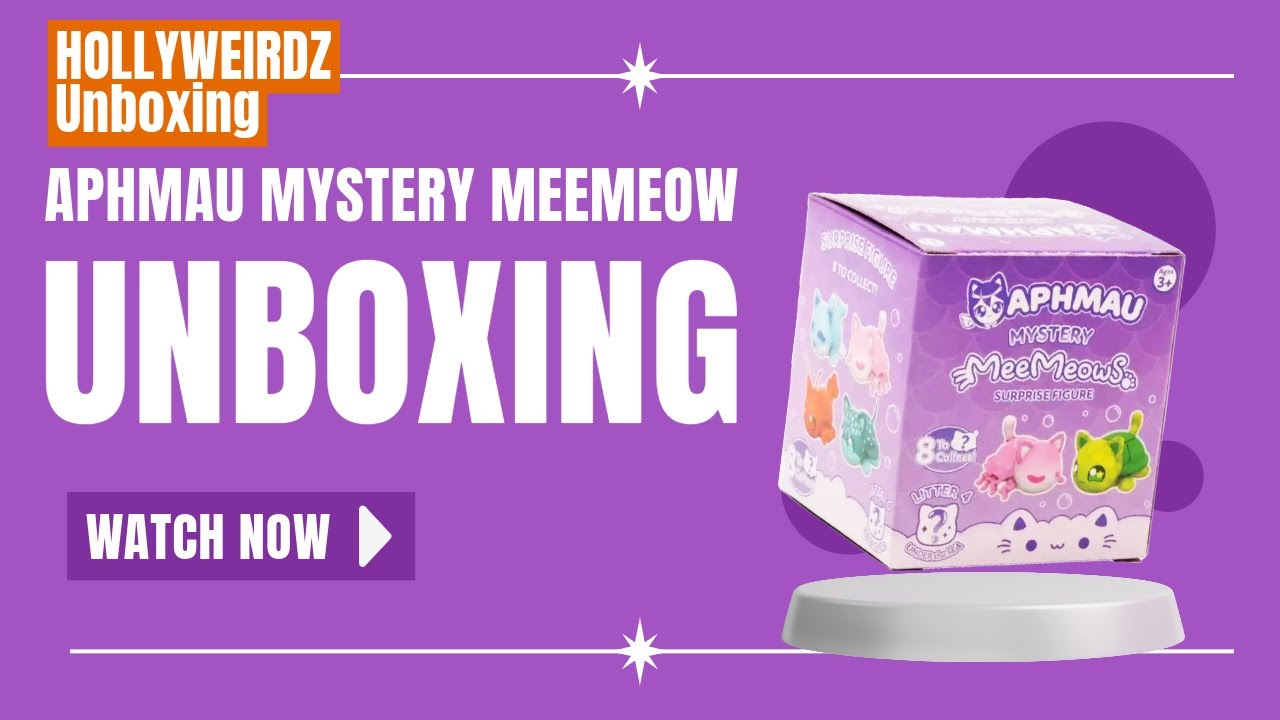 4 x Aphmau Mystery MeeMeow Unboxing - YouTube