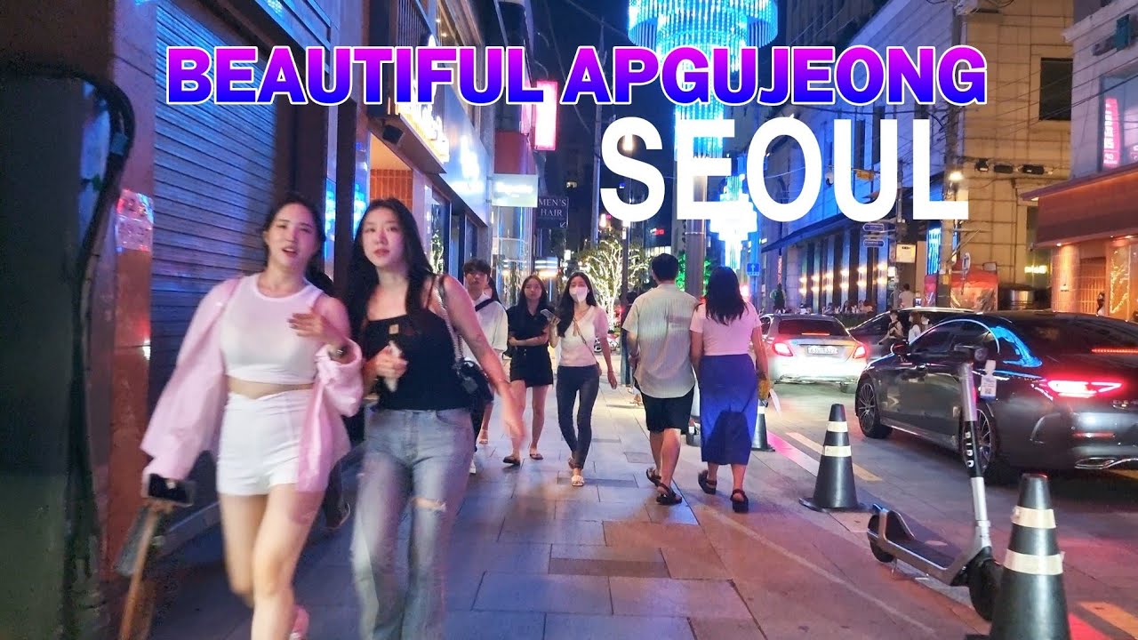 [4K] Beautiful Apgujeong rodeo street is really Gangnam style like no ...