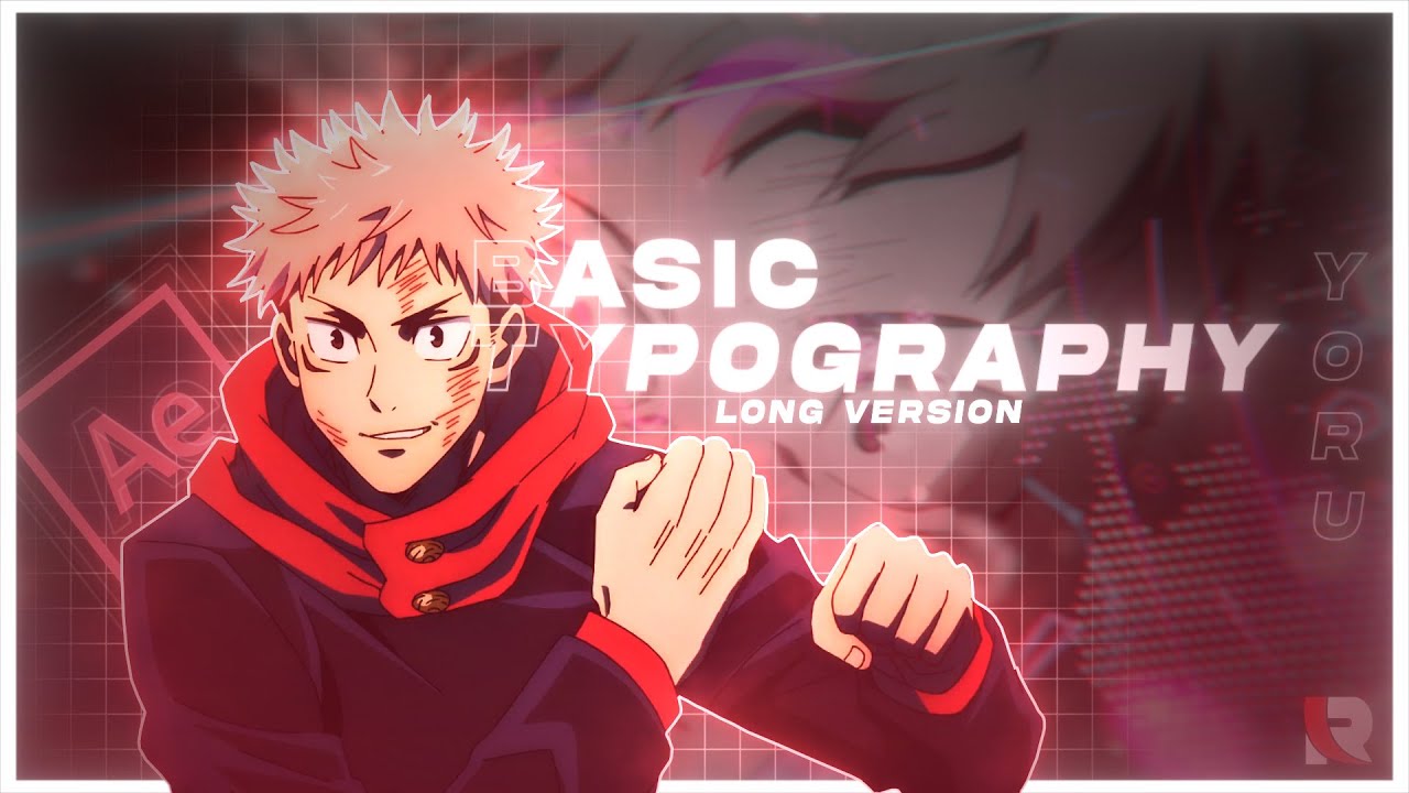 BASIC TYPOGRAPHY | After effects AMV TEXT TUTORIAL for BEGINNERS - YouTube