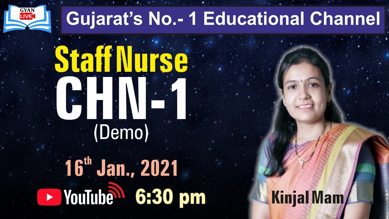 Staff Nurse I Community Health Nursing Demo I By Kinjal Mam I Live @ 06 ...