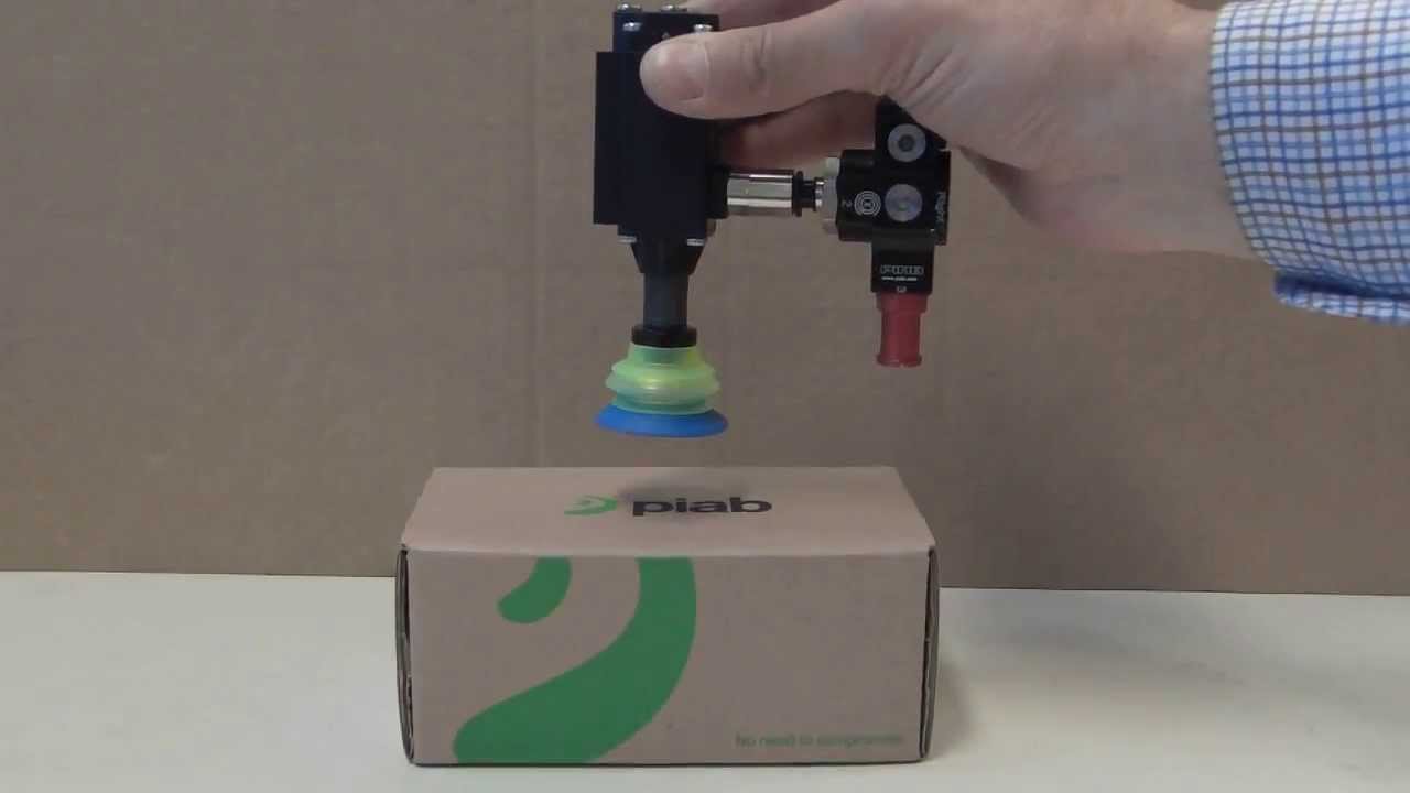 Piab Vactivator handling a box - YouTube