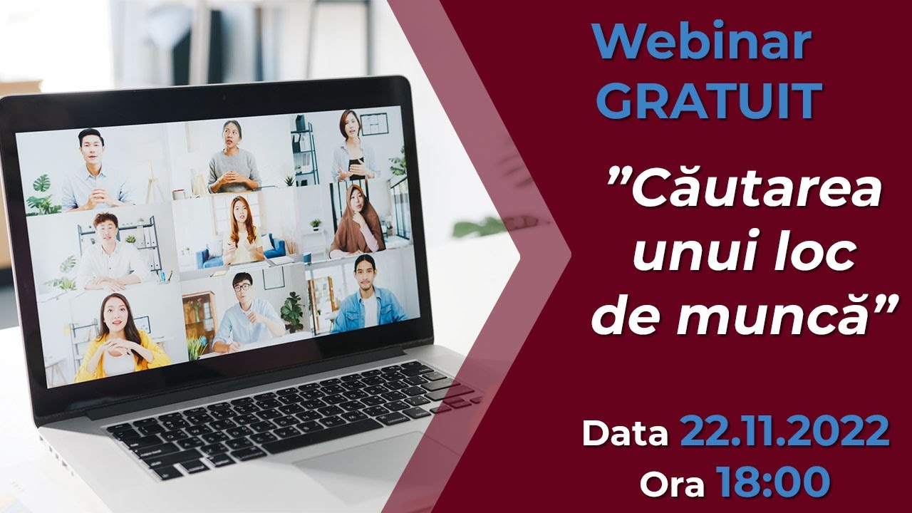 Webinar - Căutarea unui loc de muncă - YouTube