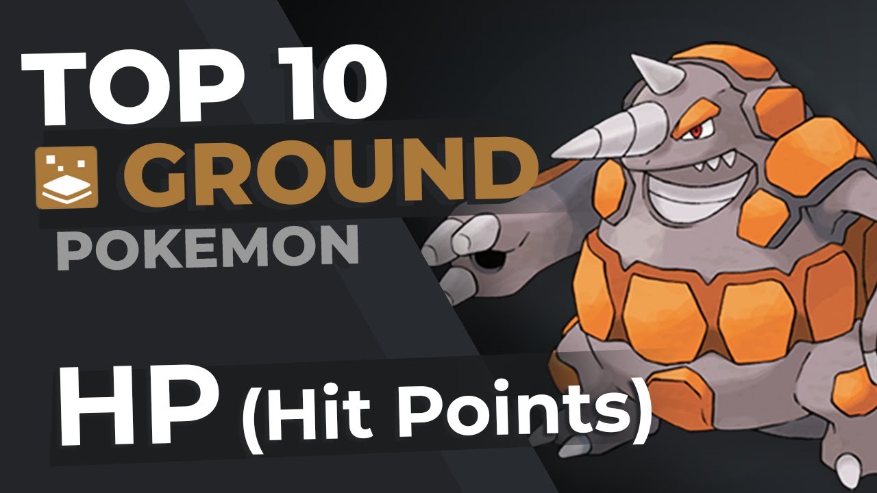 Top 10 Ground Pokemon - Highest HP - YouTube