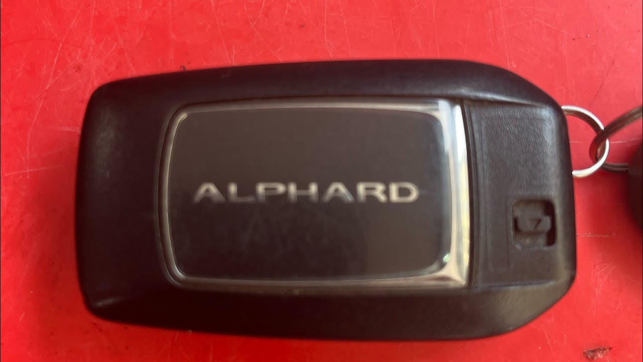 How to change & replace battery remote Toyota alphard vellfire - YouTube