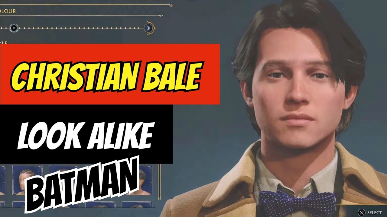 CHRISTIAN BALE (BRUCE WAYNE) LOOK ALIKE | CHARACTER CREATION | HOGWARTS ...