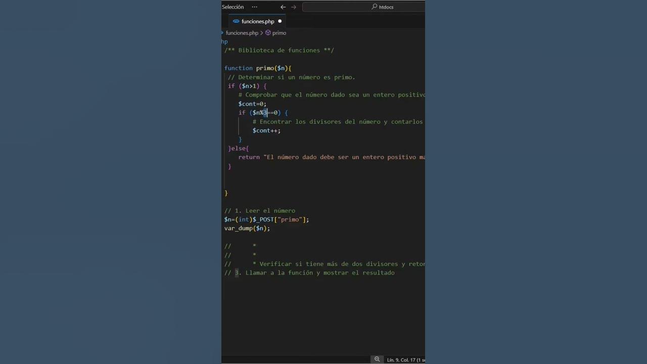 Algoritmo del número primo en PHP. Parte 4. #php #coding #tutorial #algoritmo - YouTube