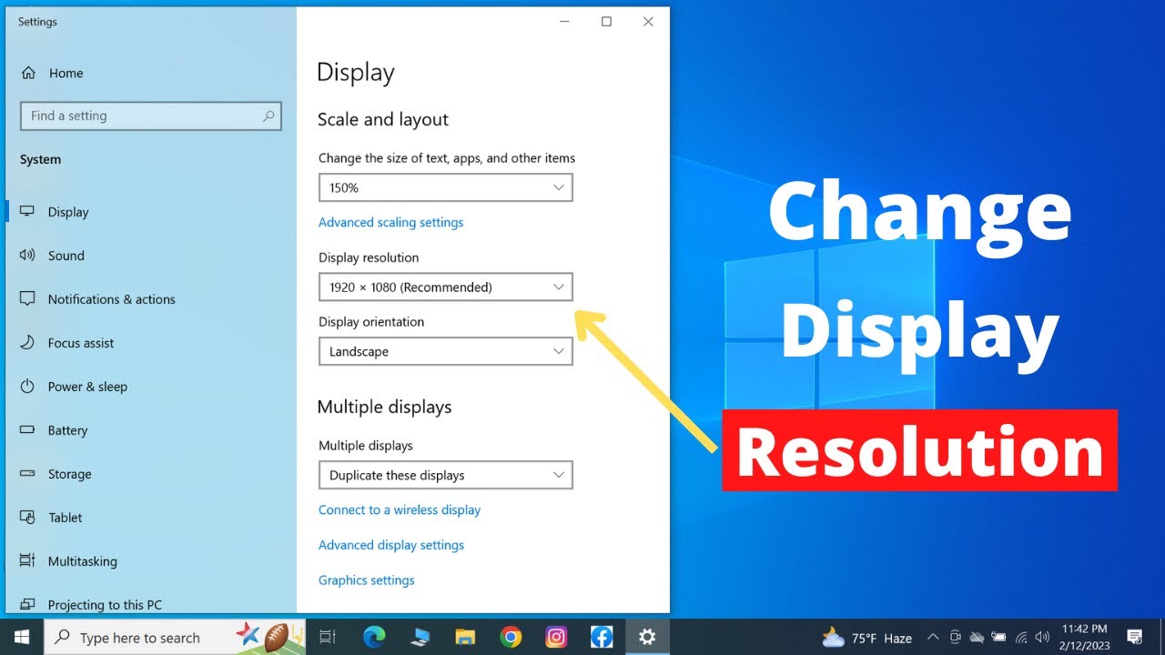 How To Change Screen Resolution And Size In Windows 10 YouTube how-to-change-screen-resolution-and-size-in-windows-10-youtube