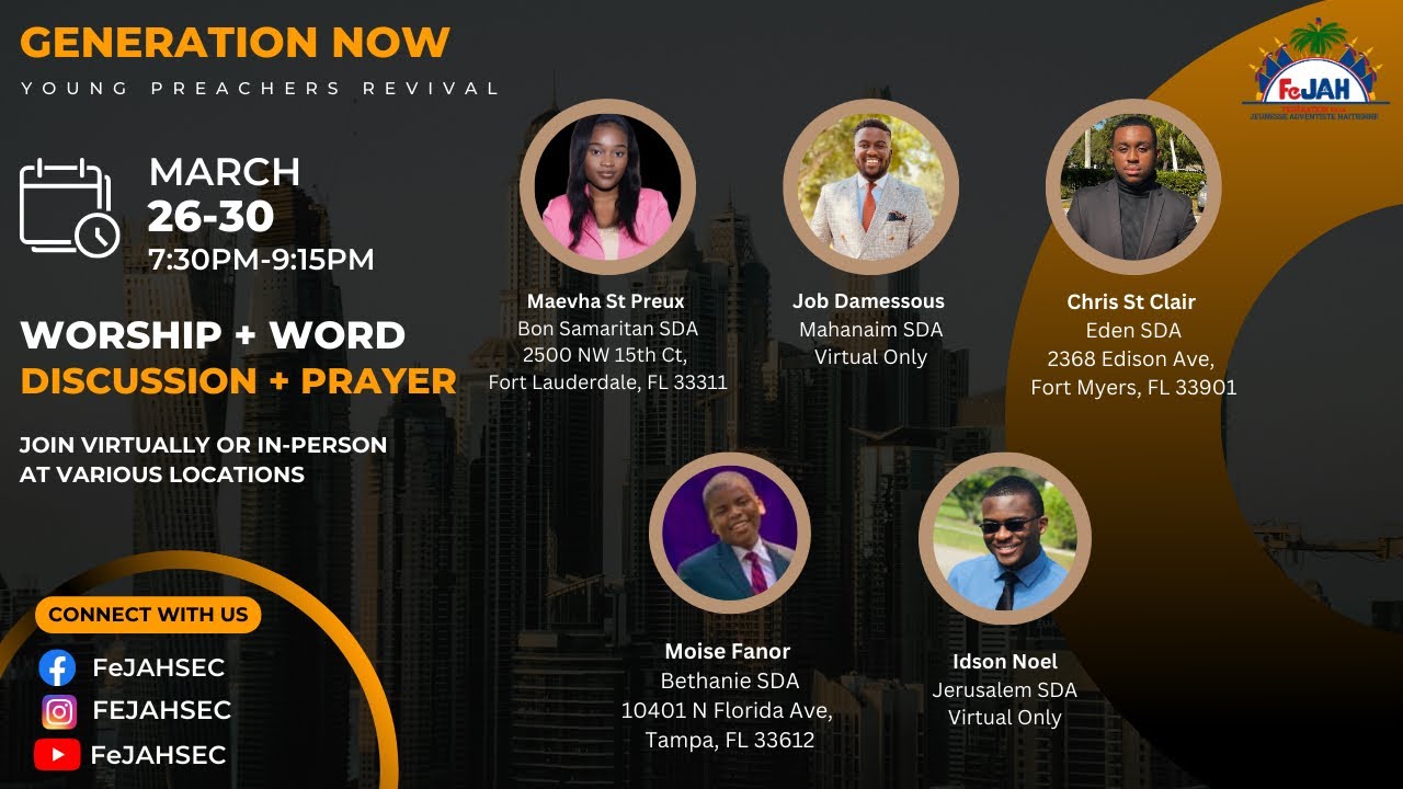 Young Preachers Revival Announcement - YouTube