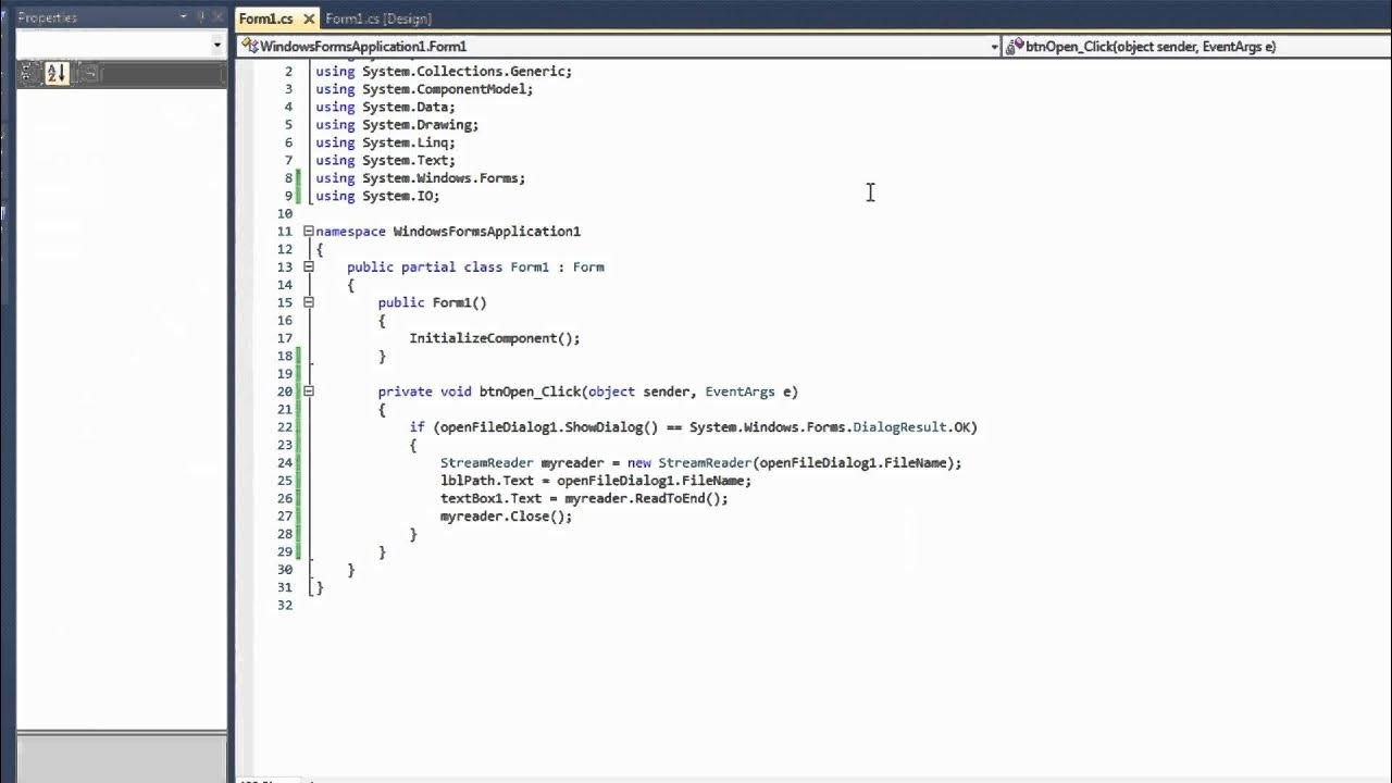 Windows Programming Part 11.4: OpenFileDialog and SaveFileDialog - YouTube