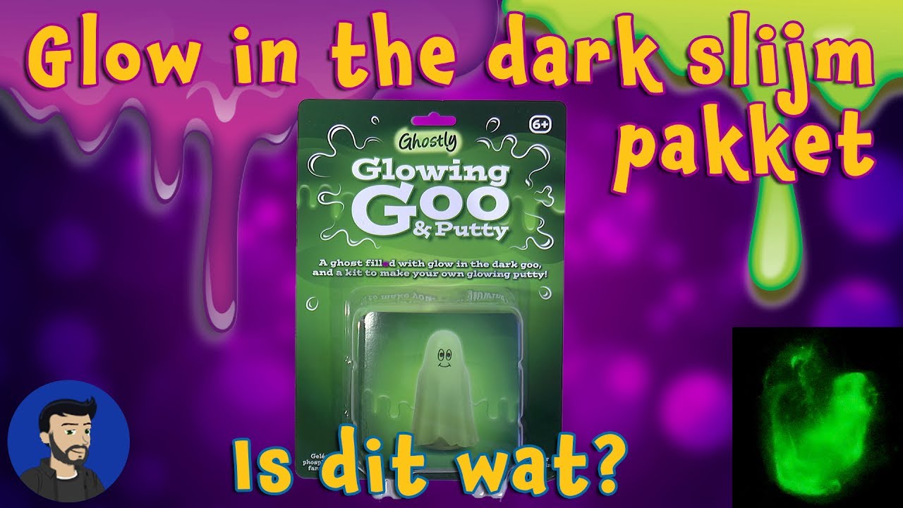 Glowing Goo slijm pakket. Glow in the Dark slijm maken uit een pakje ...
