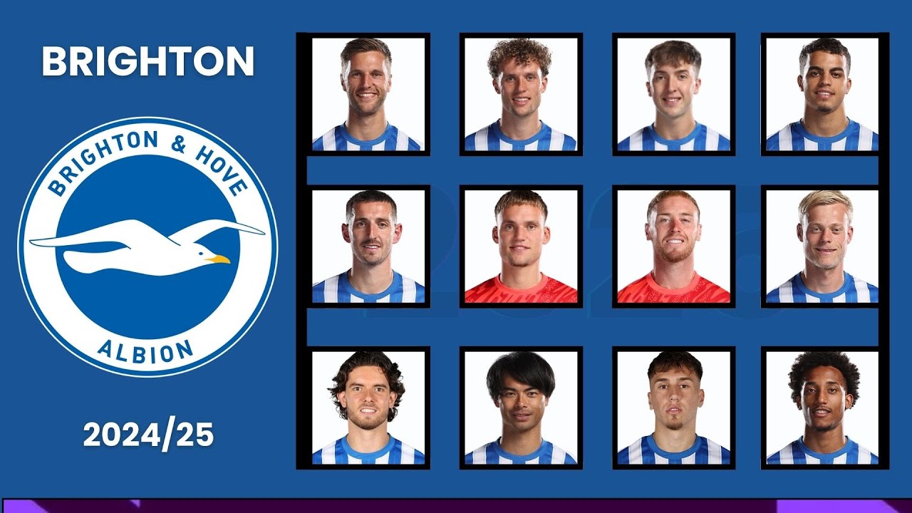 BRIGHTON & HOVE ALBION OFFICIAL SQUAD WITH TRANSFER, PREMIER LEAGUE ...