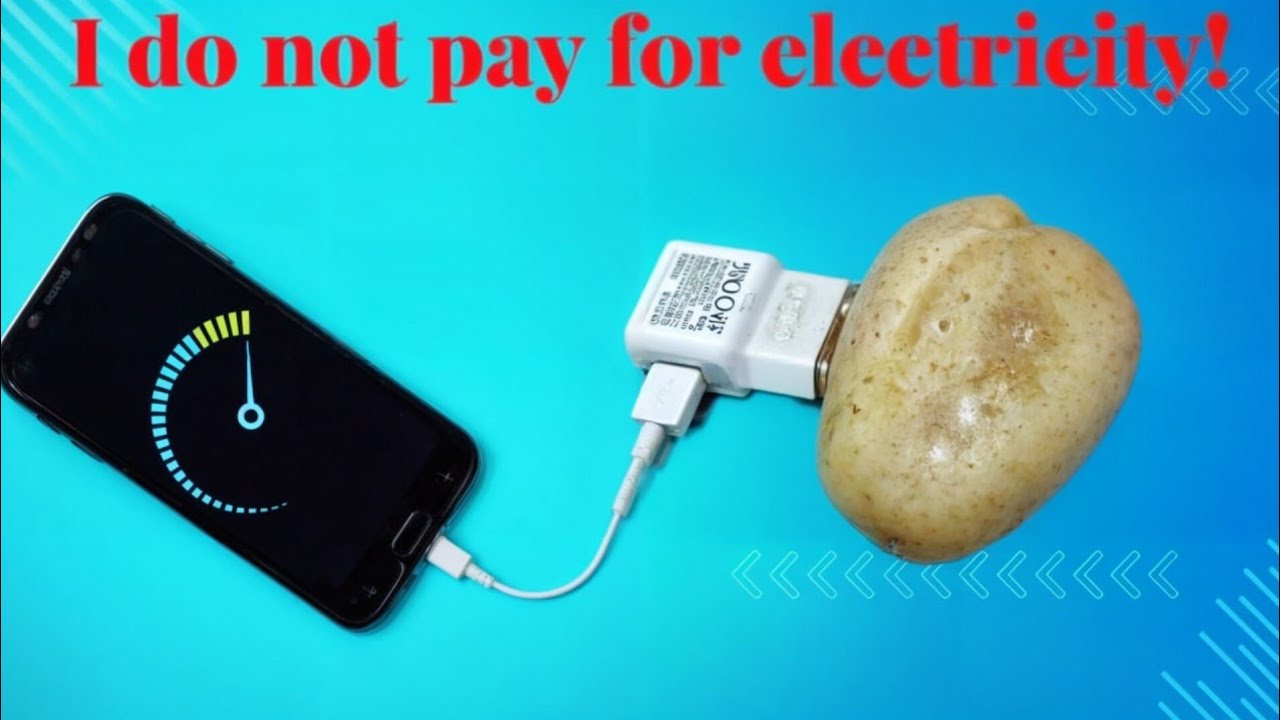 Harnessing Energy From Potatoes To Charge Your Phone Is REAL - YouTube