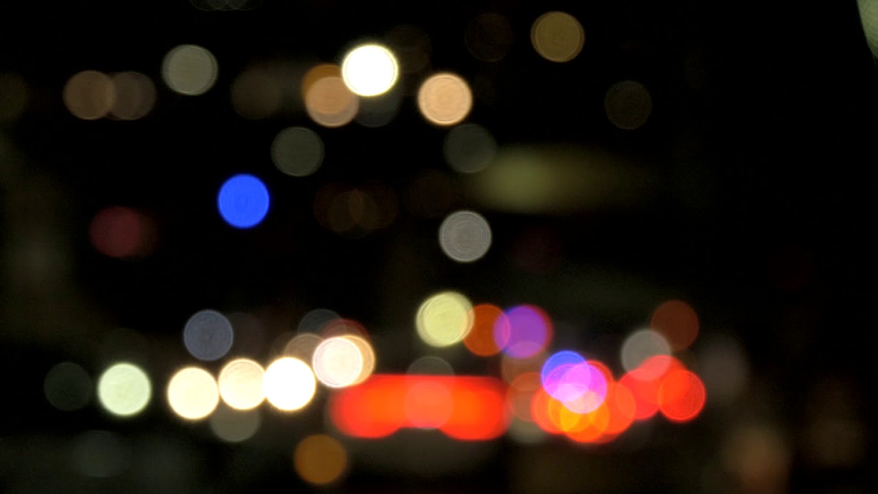 Out of focus car lights - Stock footage(1080p) - Copyright free ...