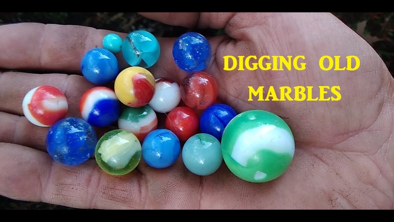 Treasure Hunting Digging Bottles - Marbles - Toys - Antiques - Marble ...