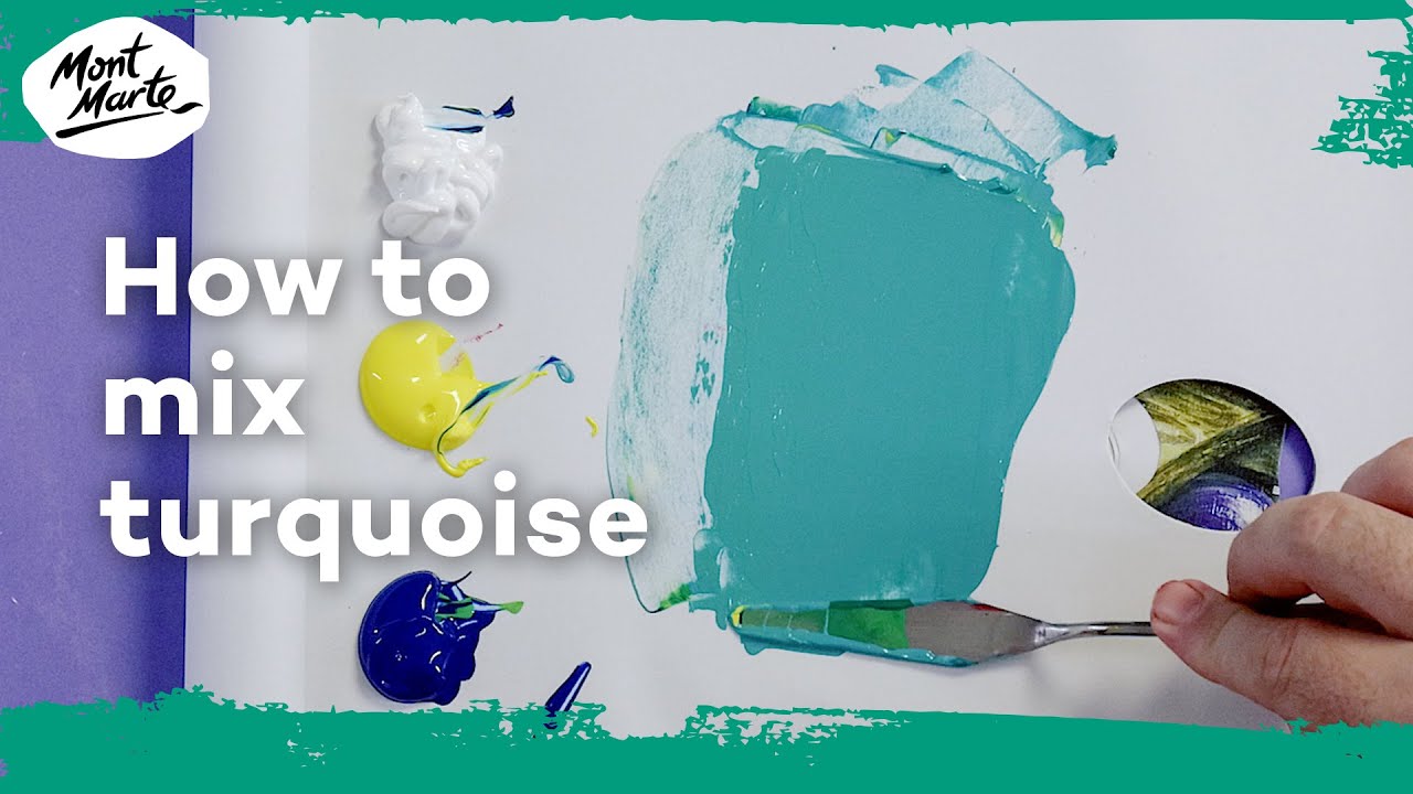 How to make turquoise with acrylics - YouTube