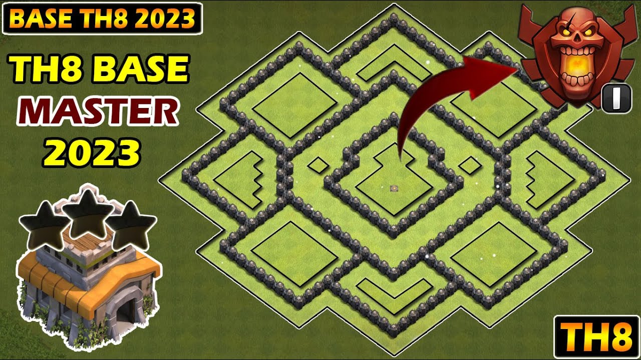 Update Terbaru!! BASE TH8 TERKUAT DAN TERBAIK 2023 - Clash Of Clans ...