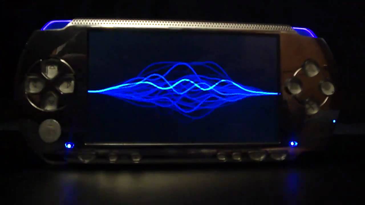 MOD psp fat Chrome UV and BLUE by Clovis77 - YouTube