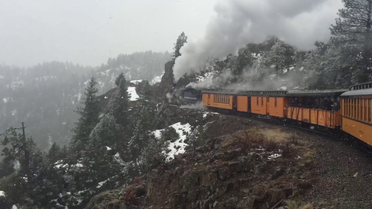 Durango & Silverton #473 in the Snow, on the Turntable, and on the ...