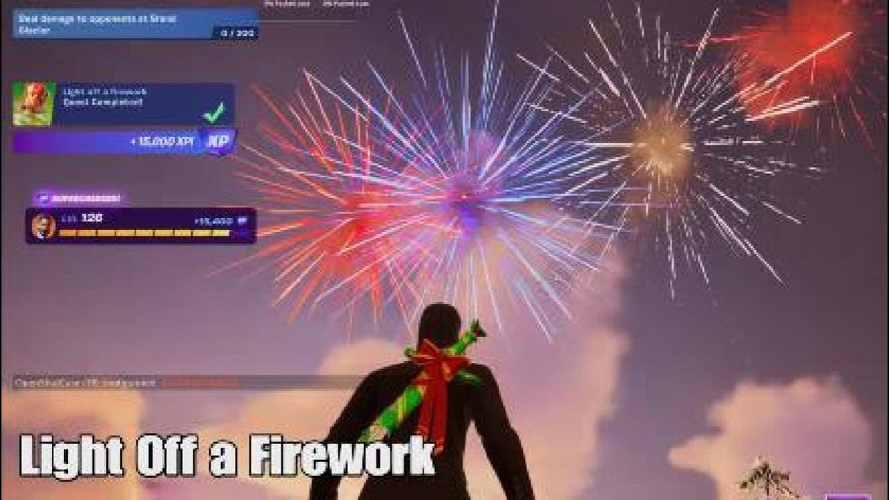 Light Off a Firework - Fortnite Winterfest Quest - YouTube